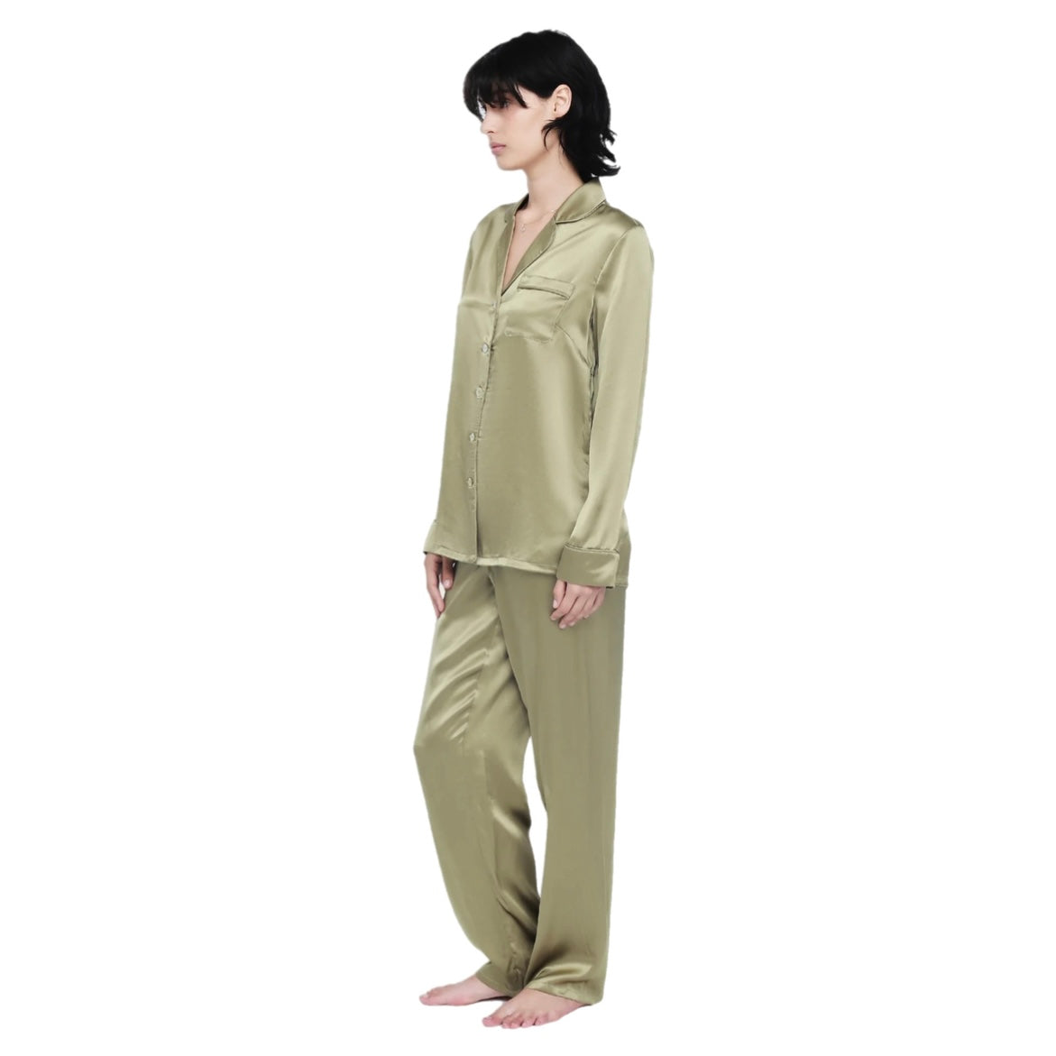 Ginia Fine Finishes Pyjama Khaki – Hidden Lace